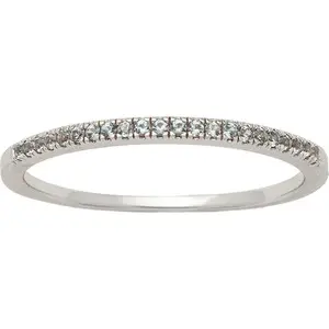 MADE BY MARY Birthstone Stacking Ring - Silver March