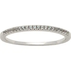 MADE BY MARY Birthstone Stacking Ring - Silver