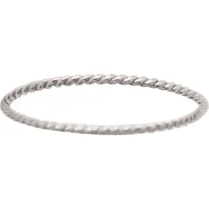 MADE BY MARY Braided Stacking Ring - Silver
