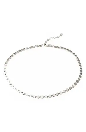 MADE BY MARY Poppy Choker Necklace - Silver