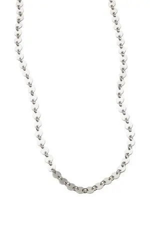 MADE BY MARY Poppy Link Choker In Sterling - Silver