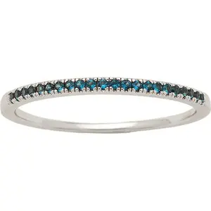 MADE BY MARY Birthstone Stacking Ring - Silver September