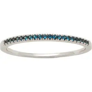 MADE BY MARY Birthstone Stacking Ring - Silver