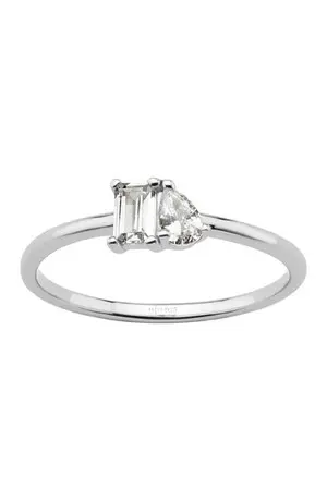 MADE BY MARY Toi Et Moi Ring - Silver