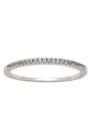 MADE BY MARY Birthstone Stacking Ring - Silver