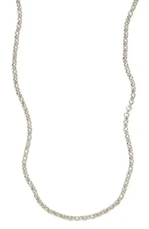 MADE BY MARY Rolo Chain Necklace - Silver