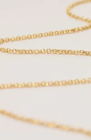 MADE BY MARY Rolo Chain Necklace - Silver