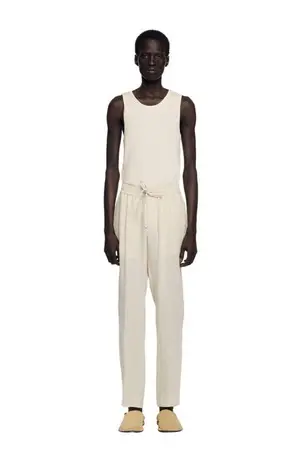 Sandro Elasticated Linen Trousers