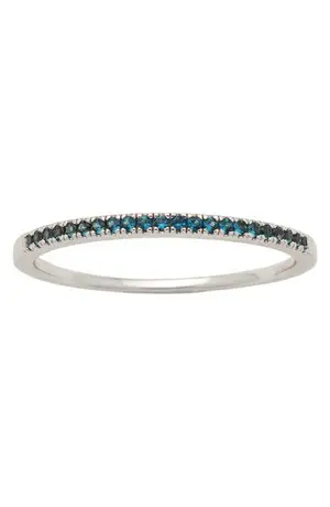 MADE BY MARY Birthstone Stacking Ring - Silver