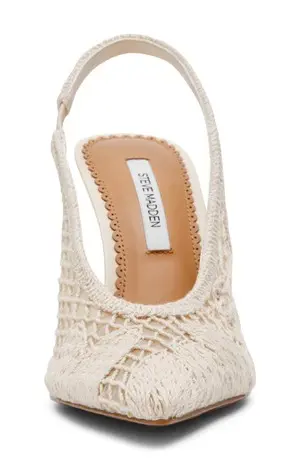 Steve Madden Andromeda Slingback Stiletto Sandal - Bone