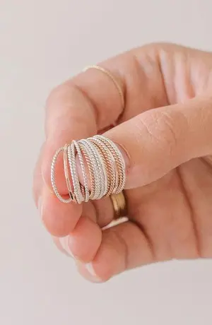 MADE BY MARY Braided Stacking Ring