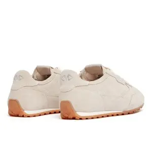 MALLET Penn Gum Leather Retro Runner Trainers - Nude