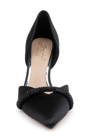 Badgley Mischka Zoey D'orsay Pump - Black Satin
