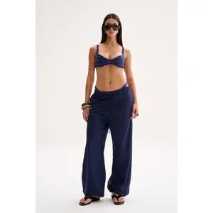 NELBLU SWIMWEAR Chloe Tencel Harem Pants - Azul