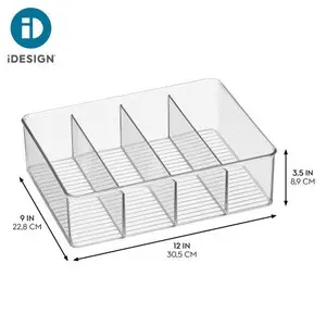 IDESIGN 4-section Storage Bin For Tea Bags, Sweeteners