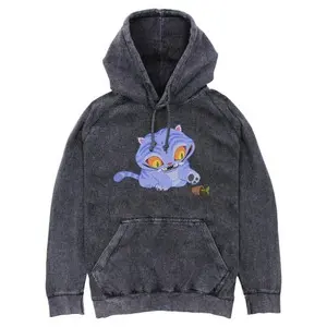 KPOP DEMON HUNTERS Mischievous Derpy Pull Over Hoodie - Black