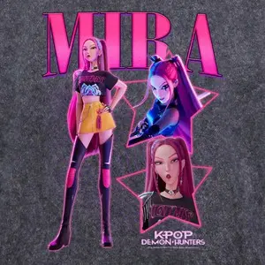 KPOP DEMON HUNTERS Mira Super Star Logo Hoodie