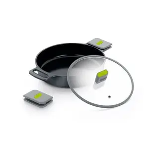 BRA COOKWARE Life Ceramic Nonstick Sauté Pan W/glass Lid, 11 Inch