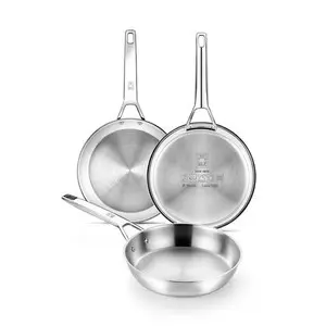 BRA COOKWARE Signature Stainless Steel Professional Frypan