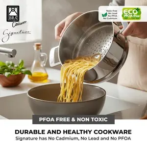 BRA COOKWARE Signature Stainless Steel Steamer, 9.5 Inches