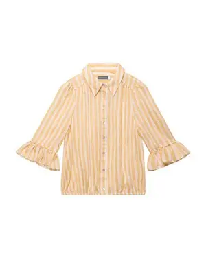 Mint Velvet Striped Ruffle Detail Shirt