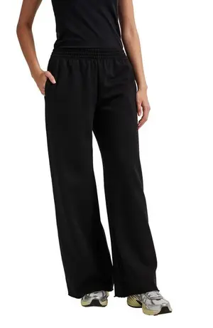 Richer Poorer Recycled Fleece Wide Leg Sweatpant - Black