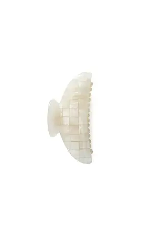 MACHETE Midi Heirloom Claw Clip - Opalite Shell Checker