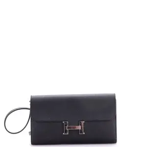 Hermès Constance To Go Wallet Epsom - Black