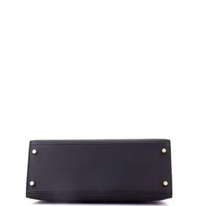 Hermès Kelly Handbag Black Epsom With Gold Hardware 28 - Noir