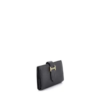 Hermès Bearn Card Case Chevre Mysore - Black