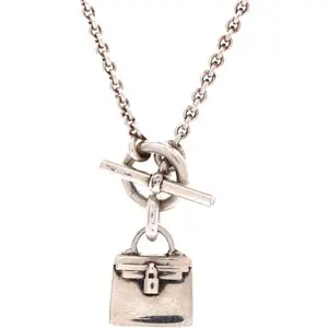 Hermès Birkin Amulette Pendant Necklace Sterling