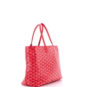 Goyard Saint Louis Reversible Tote Coated Canvas And Printed Canvas Pm - Red