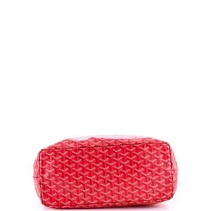Goyard Saint Louis Reversible Tote Coated Canvas And Printed Canvas Pm - Red