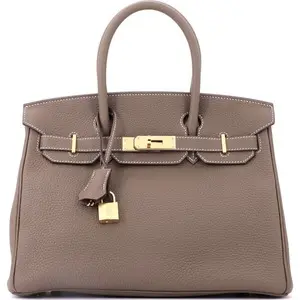 Hermès Birkin Handbag Togo With Gold Hardware 30