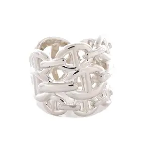 Hermès Chaine D'ancre Enchainee Ring Sterling Gm