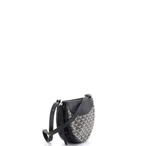 Goyard Hirondelle Shoulder Bag Coated Canvas And Leather - Black