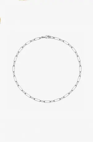 YOJ Molten Link Chain Necklace - Silver