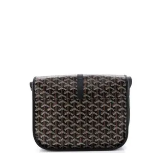 Goyard Belvedere Ii Messenger Bag Coated Canvas Mm - Black