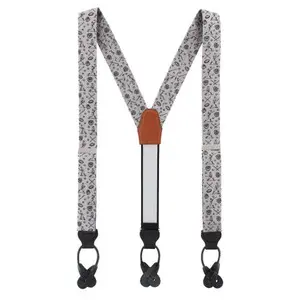 Trafalgar Batter Up Novelty Baseball Silk Button End Suspenders