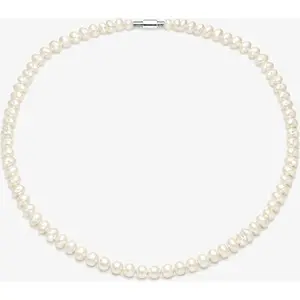 YOJ Palermo Pearl Necklace - Silver