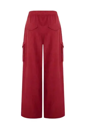 PCFG Pure Cotton Cargo Pants - Red