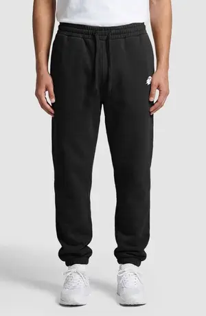 DALIX Ghost Midweight Fleece Regular Fit Track Pants - Black