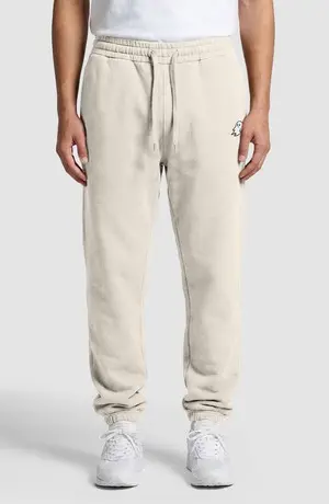DALIX Ghost Midweight Fleece Regular Fit Track Pants - Ecru