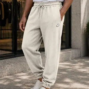 DALIX Ghost Midweight Fleece Regular Fit Track Pants - Ecru