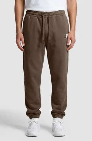 DALIX Ghost Midweight Fleece Regular Fit Track Pants - Walnut