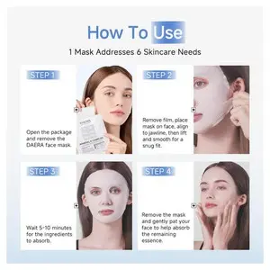 DAERA Hydrating Glow Sheet Mask Brightening Face Mask Daily Firming Face Care 5 Sheets