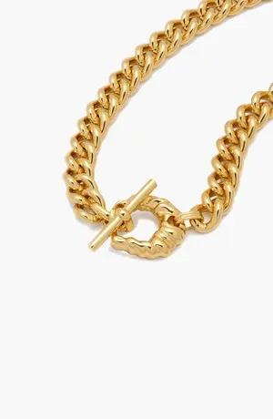 YOJ Coral Curb Chain Necklace