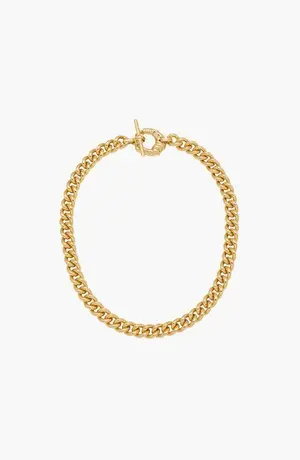 YOJ Coral Curb Chain Necklace