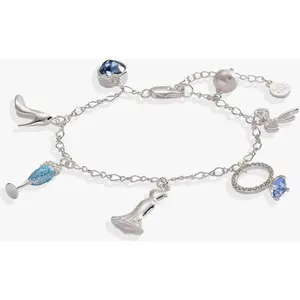 ALEX AND ANI Future Mrs." Mother Of Pearl Charm Bangle Bracelet - Silver