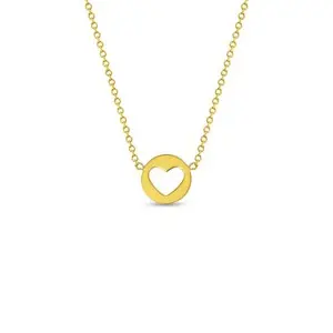 IN SEASON JEWELRY 14k Yellow Heart Cutout Pendant Necklace - Gold